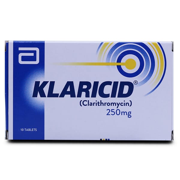 Klaricid 250mg Tablet 10 'S - Uses, Formula, Side Effects