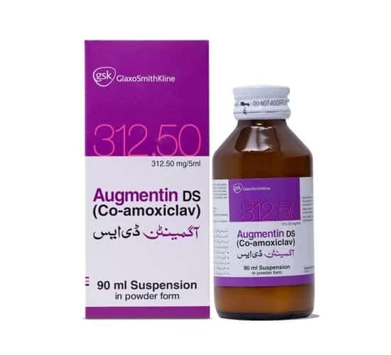 Augmentin DS 312.5mg/5ml Suspension 90 ml - Uses, Formula, Side Effects