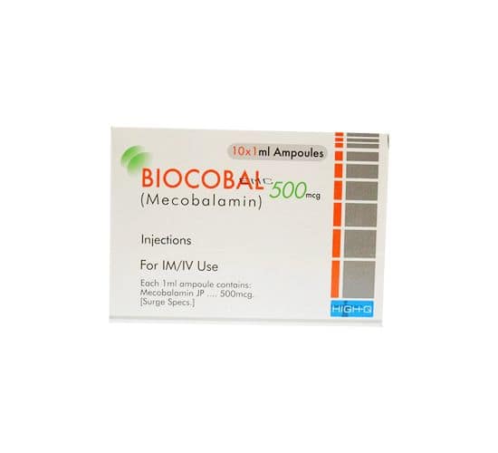 Biocobal 500mcg Injection 1amp - Uses, Formula, Side Effects