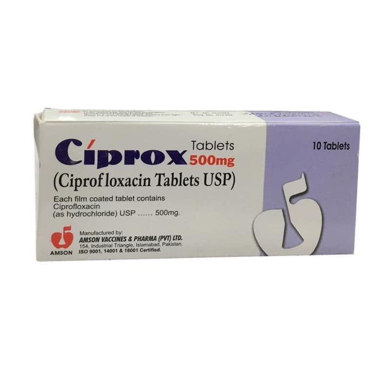 Ciprox 500mg Tablet 5 'S - Uses, Formula, Side Effects