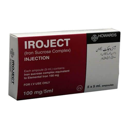Iroject 100mg/5ml Injection 5 ml - Uses, Formula, Side Effects