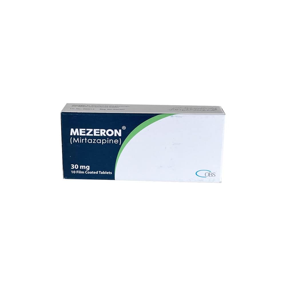 Mezeron 30mg Tablet 10 'S - Uses, Formula, Side Effects