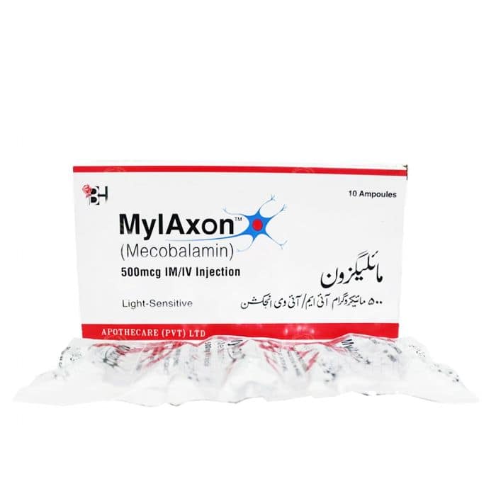 MylAxon 500mcg Ampule 1 ml - Uses, Formula, Side Effects