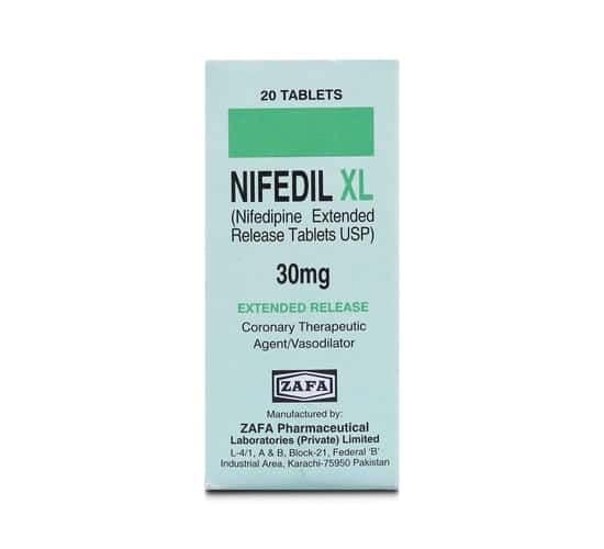 Nifedil XL 30mg Tablet 20 'S - Uses, Formula, Side Effects