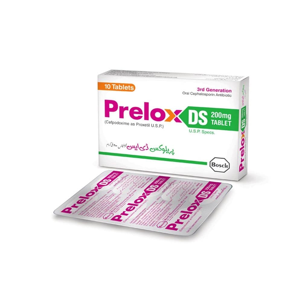 Prelox DS 200mg Tablet 10 'S - Uses, Formula, Side Effects